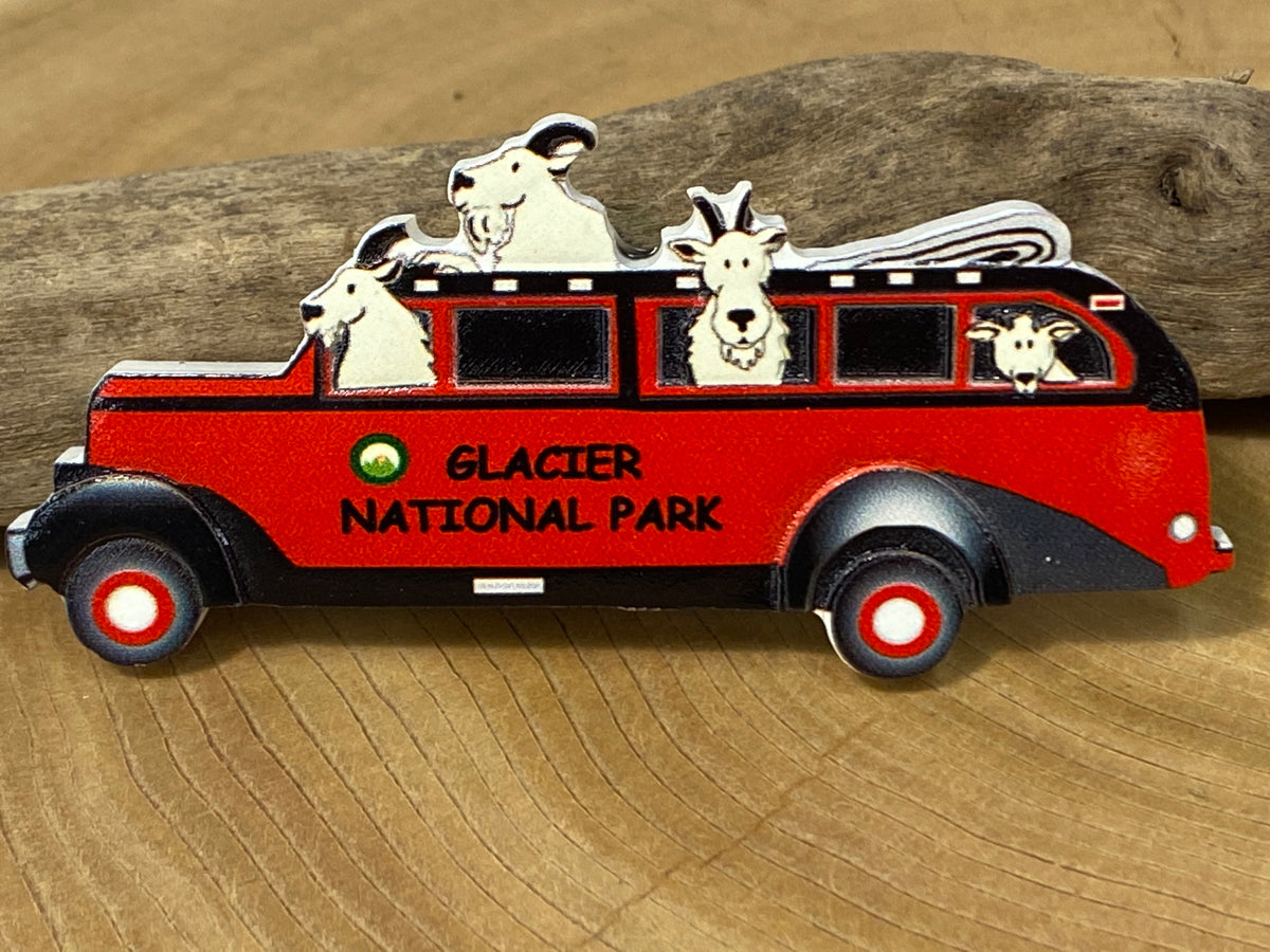 Red Bus Magnet – Glacier Park Collection Online Retail Store
